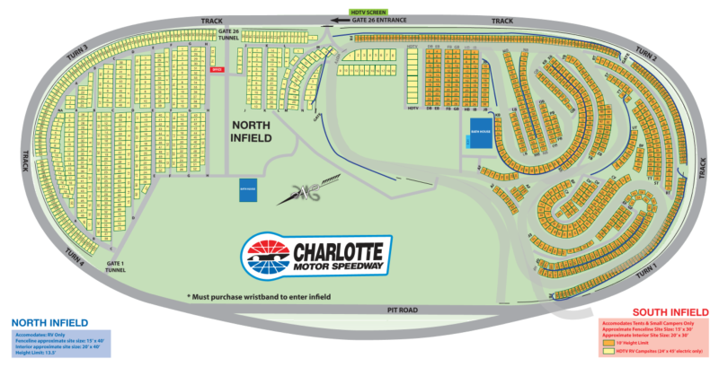 Campground Maps | Camping | Charlotte Motor Speedway