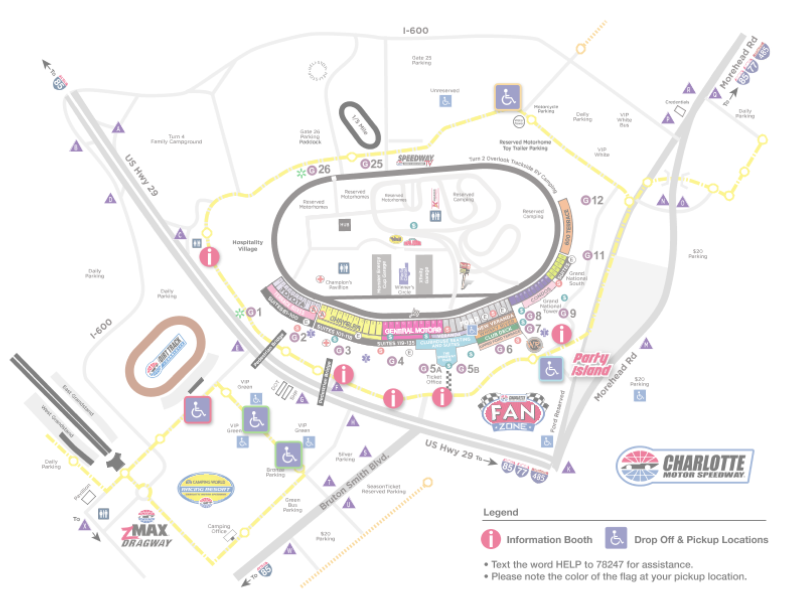 Charlotte Motor Speedway Road Course Map